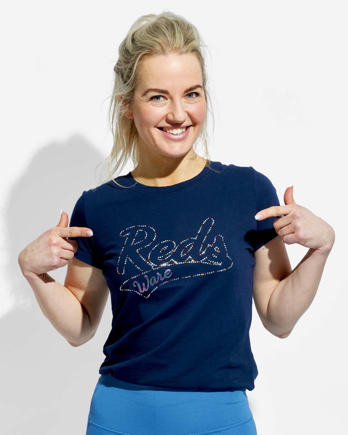 T-Shirt with rhinestone print - Total Eclipse - Redsware Clothing & Apparel